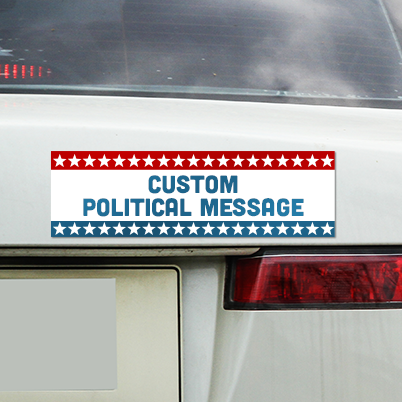 Magnetic bumper stickers